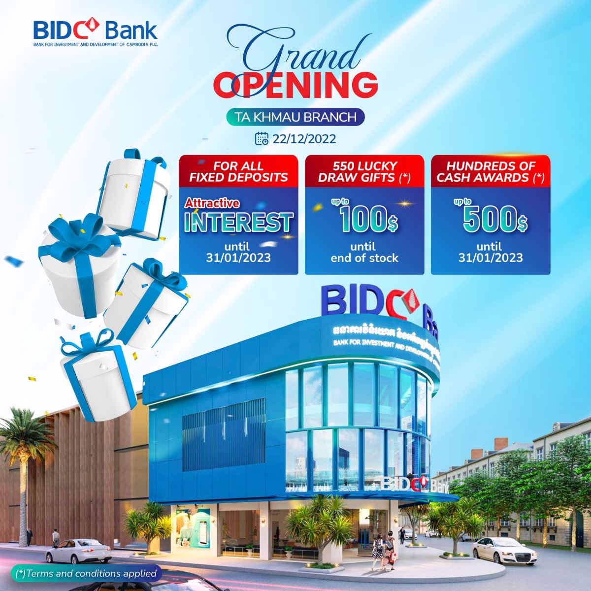 Ta Khmau Grand Opening Promotion | BIDC Bank Cambodia